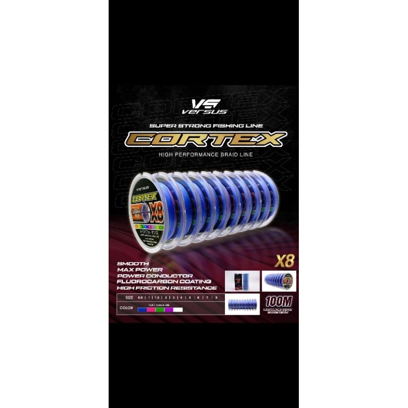 Jual PE. VERSUS CORTEX X8 MULTILINE (Color MULTICOLOR) | Shopee Indonesia