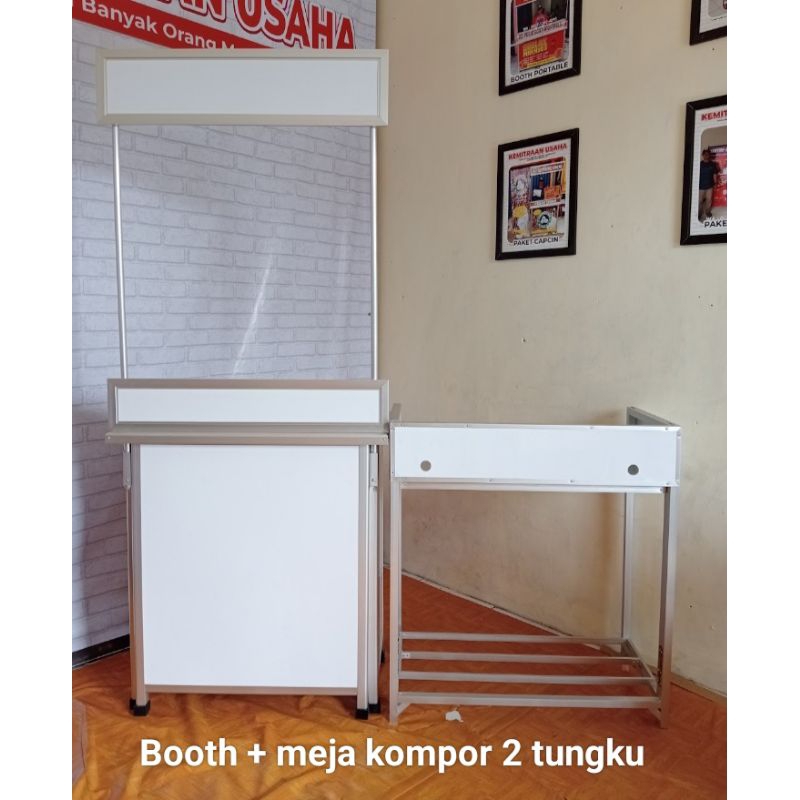 Jual MEJA BOOTH PORTABLE LIPAT PLUS MEJA KOMPOR | Shopee Indonesia