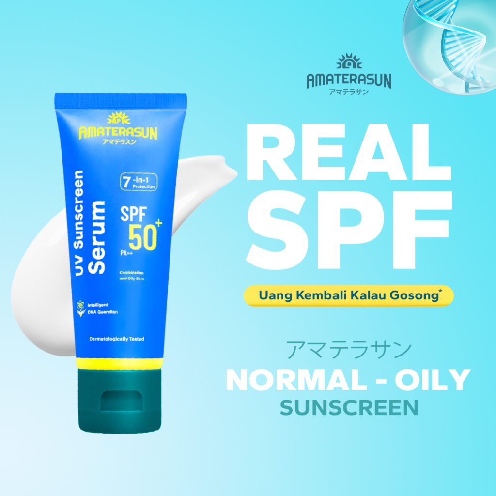 Jual AMATERASUN UV Sunscreen Serum SPF 50+ PA++ // Sunsreen Cream SPF 50+ PA++++ // UV Body ...