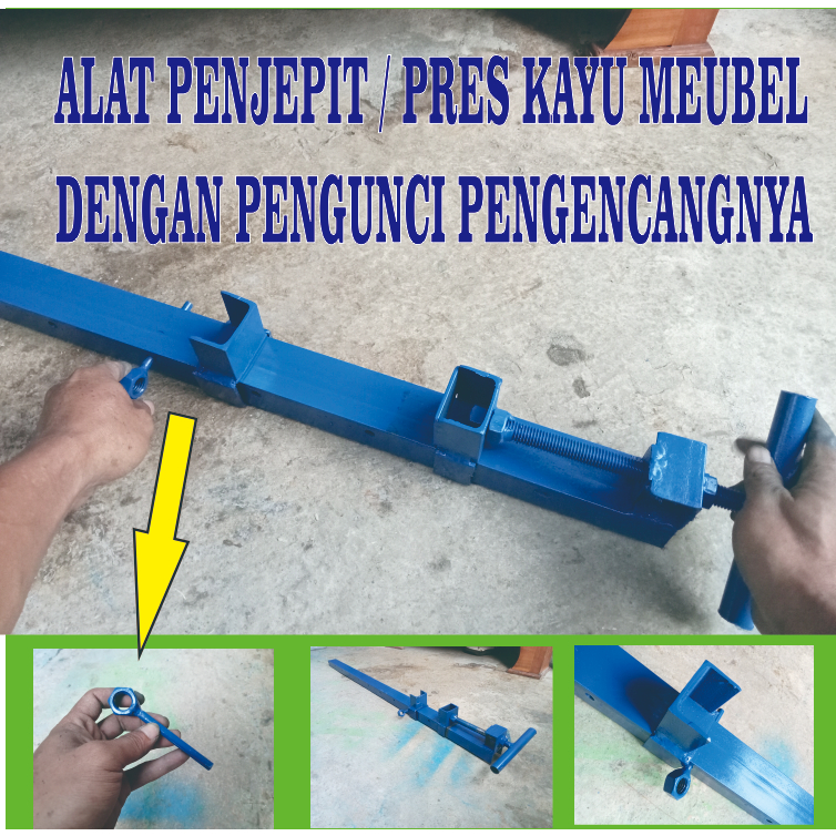 Jual alat pres kayu meubel/alat penjepit kayu meubel panj.120cm ...