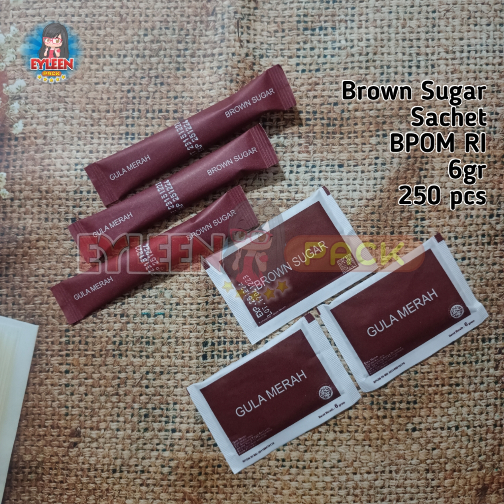 Jual Brown Sugar Sachet / Gula Merah Sachet isi 250 pcs Gula Hotel ...