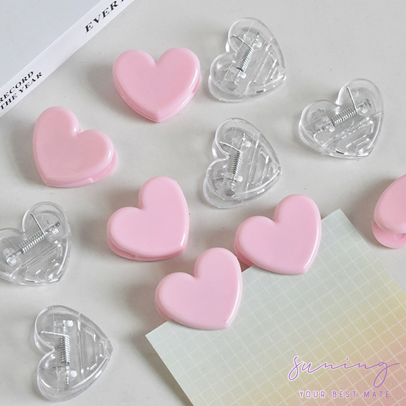 Jual Cute clip /Paper clip/Transparent Ins Clip Test Paper Clip Plastic ...