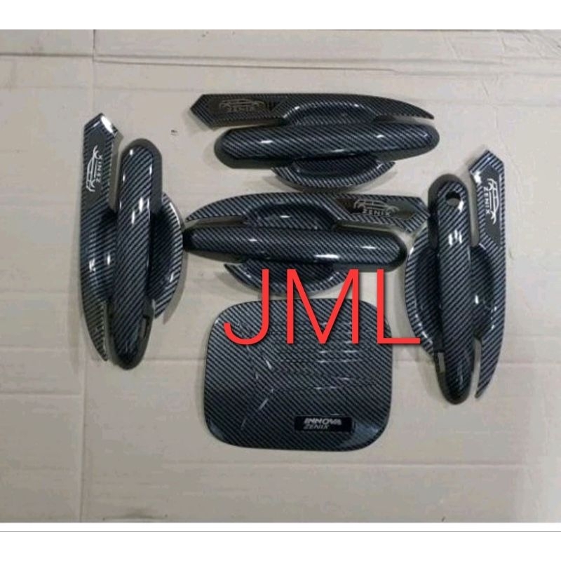 Jual Paket handle+outer+tank cover carbon,hitam,chrome Innova zenix type G dan V 2023. | Shopee ...