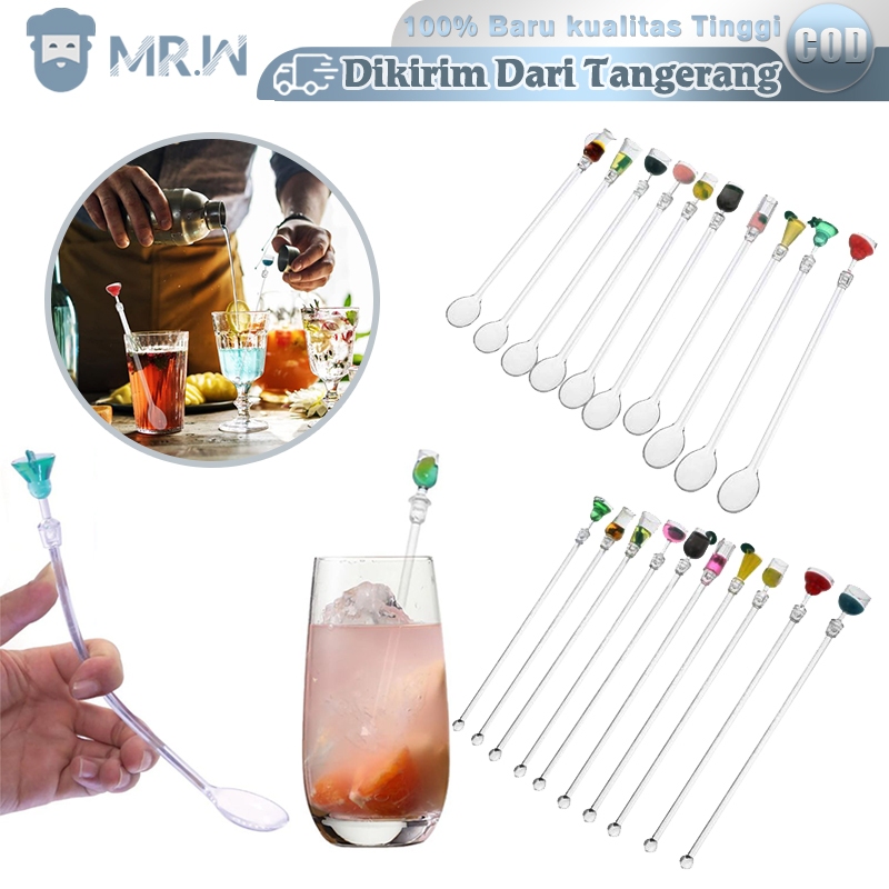 Jual Sendok Pengaduk Minuman 10pcs Stirer Sendok Jinde Stirring Spoon ...