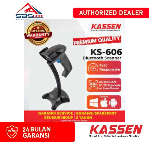 Jual Barcode Scanner Kassen KS606 KS-606 KS 606 QR Code Support Mokapos ...