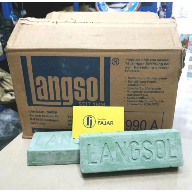 Jual Langsol batu hijau polish poles pengkilap logam stainless lamsol ...