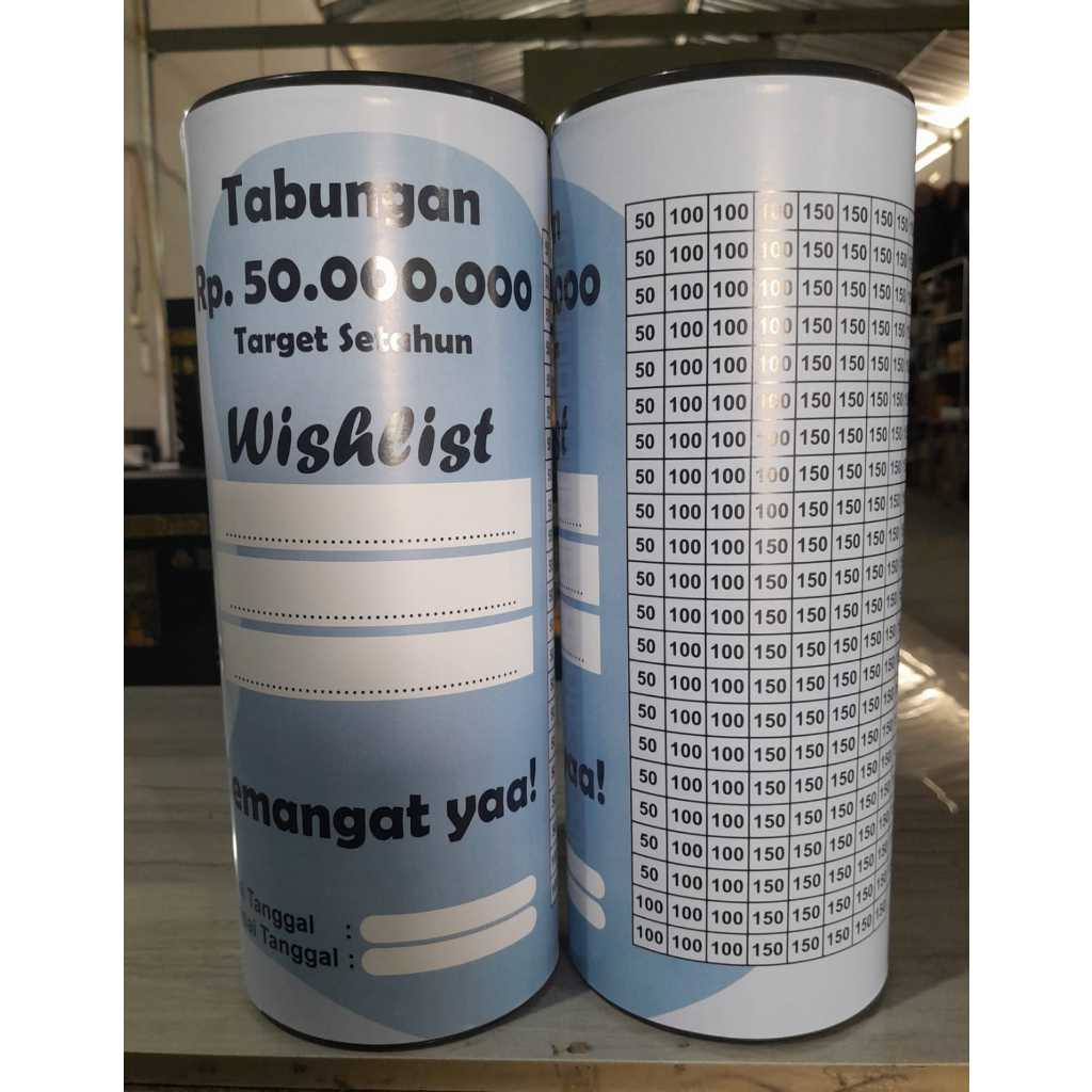 Jual Celengan Target 100 Juta Jumbo Celengan Target Permanen Setahun ...