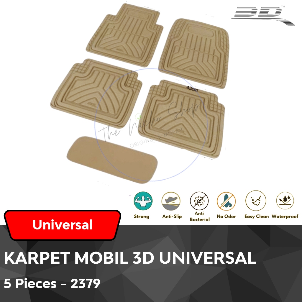 Jual Karpet Mobil Universal Fit 3D Mats Karpet Mobil Mangkok Universal ...