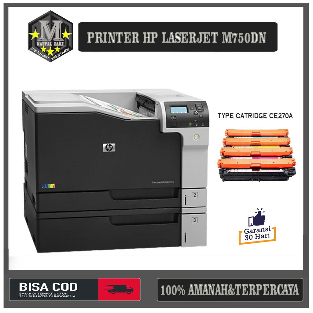 Jual printer a3 hp Color LaserJet Enterprise M750dn m750 bergaransi dan ...