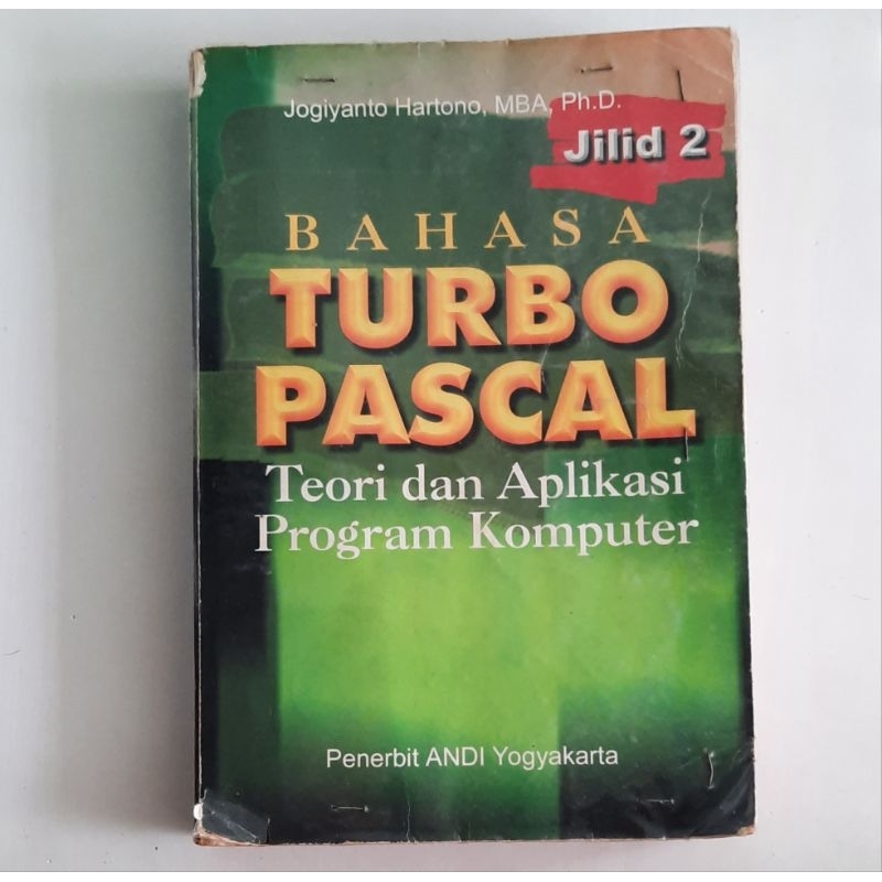 Jual Buku Bahasa Turbo Pascal Teori dan Aplikasi Program Komputer ...