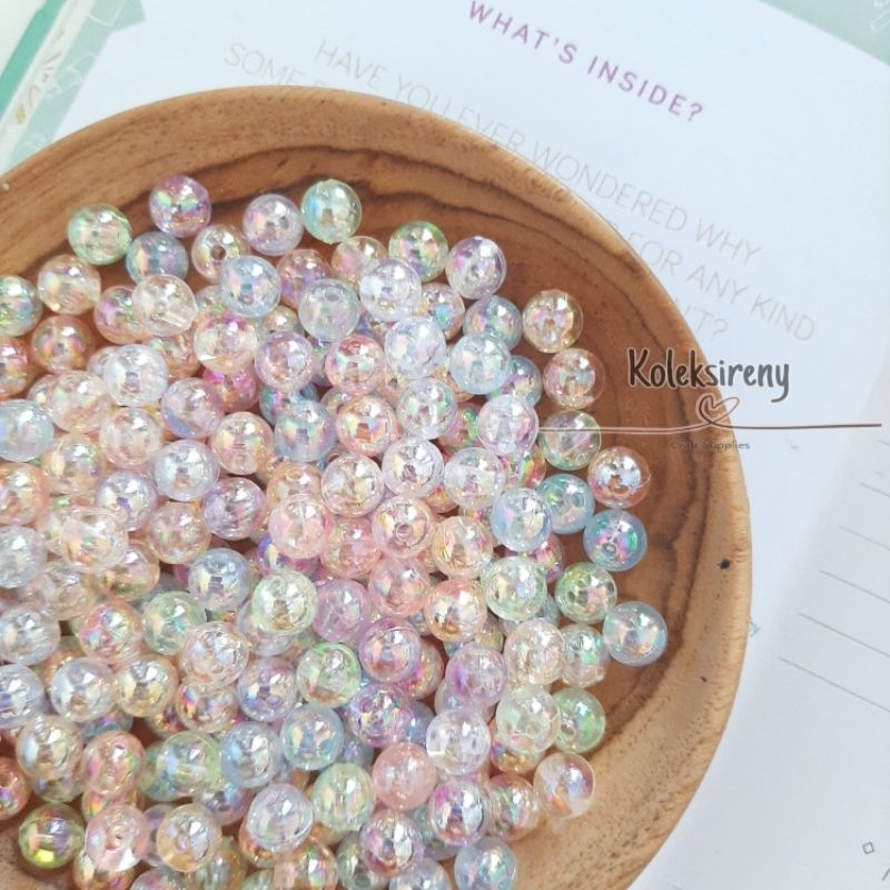 Jual MK164 - NEW Manik Bulat Kilau Clear Warna - 10gr | Shopee Indonesia
