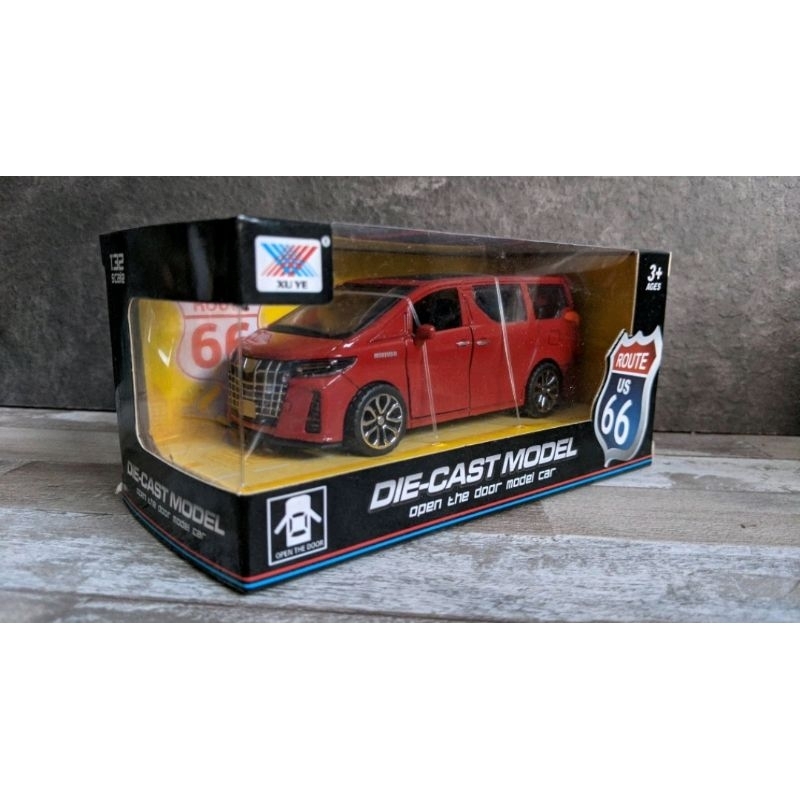 Jual Mobil Die Cast Model Toyota Alphard Skala 1:32 Warna Merah ...