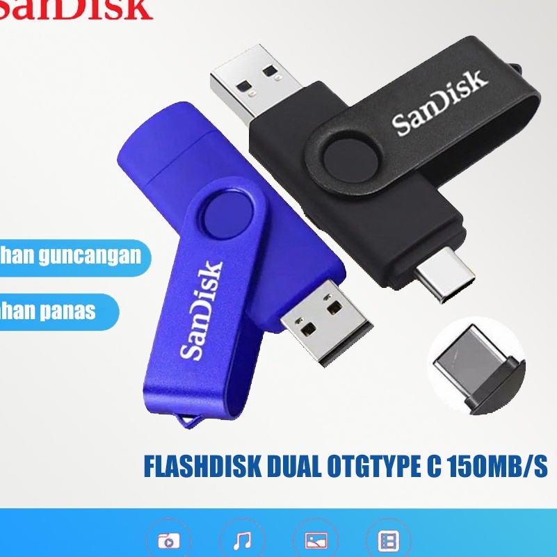Jual Harga Promo FLASHDISK DUAL OTG TYPE C 32GB64GGB12GB FLASH DRIVE ...