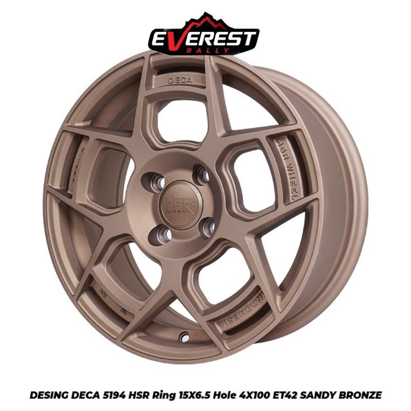 Jual Velg Hsr Dising Deca Ring 15 Lebar 6,5 hole 4x100 et42 sandy ...