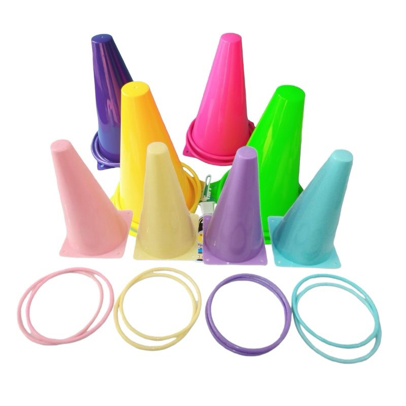 Jual Mainan Anak Big Cone Ring Throw Mainan Lempar Cincin Kerucut Cone ...