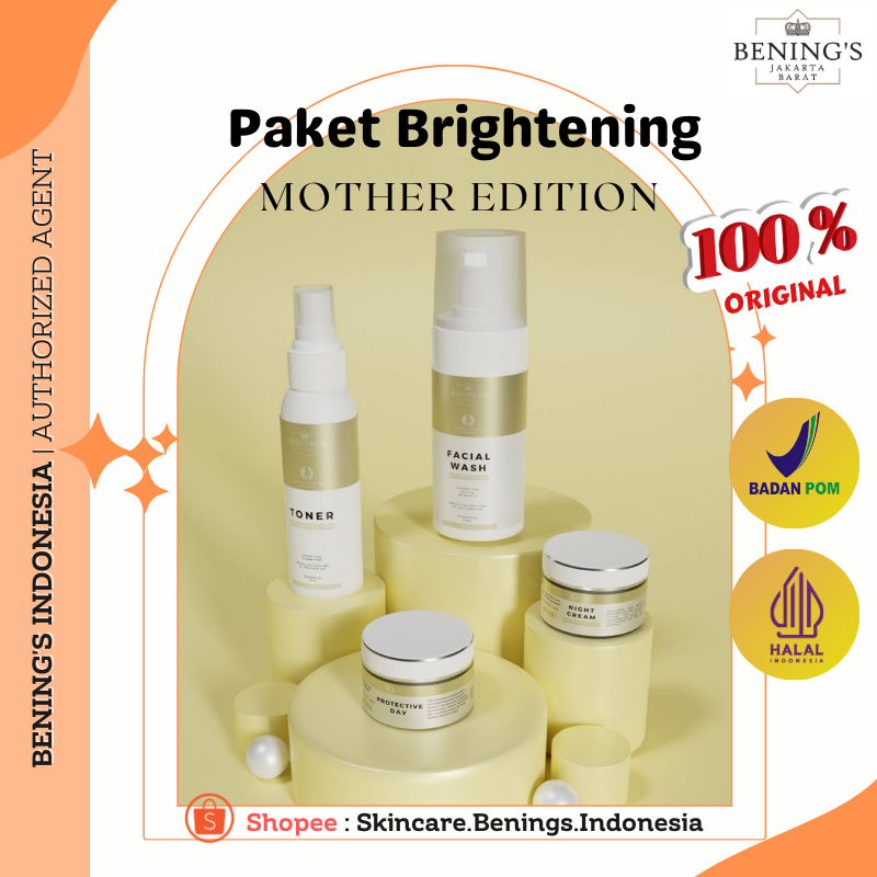 Jual Skincare Bumil Busui Paket Brightening Mother Edition Benings ...
