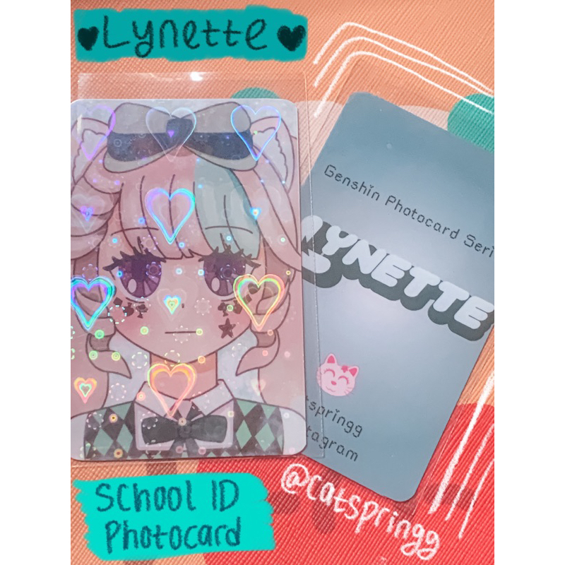 Jual Genshin Impact lynette School ID photocard by catspringg | Shopee ...