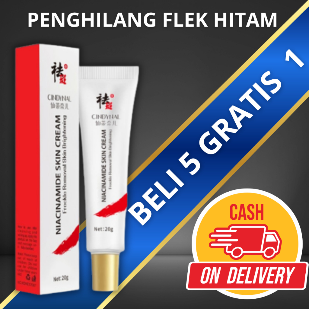 Jual BPOM Krim Cindynal Niacinamide Frekle Cream Penghilang Melasma Bintik Flek Hitam Membandel ...