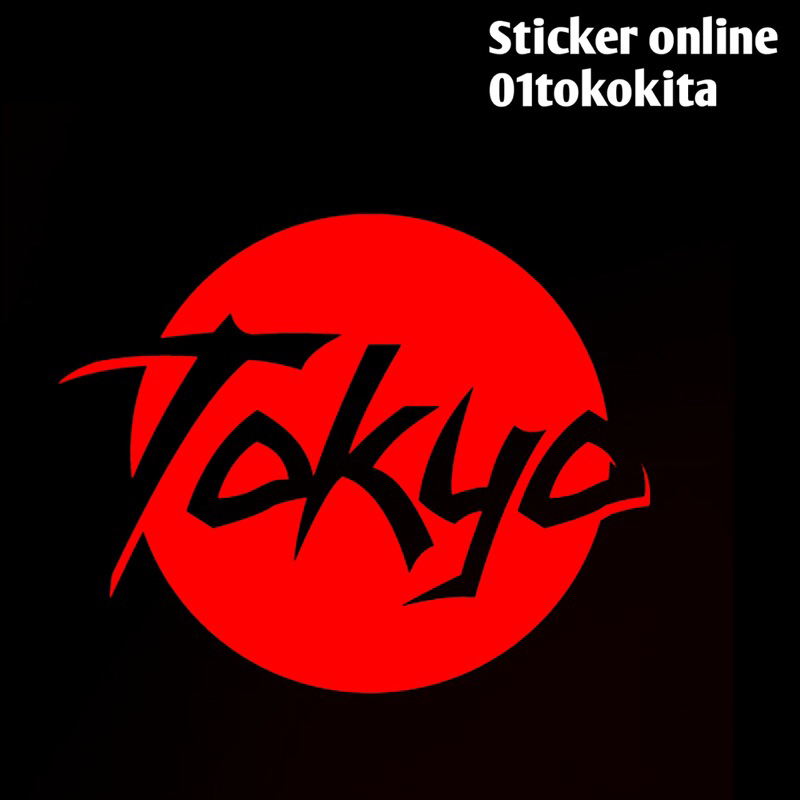 Jual Sticker cutting tulisan TOKYO bulat variasi helm motor Stiker ...