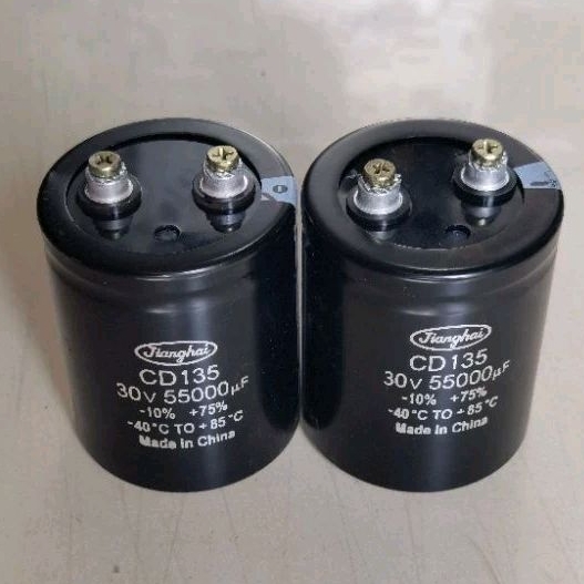 Jual Kapasitor capacitor elco elko 55000 uf 55,000 uf 55 mf 30v Copotan ...