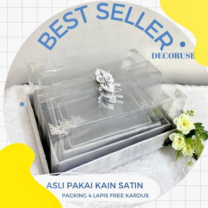 Jual Kotak hantaran parsel seserahan pernikahan tutup mika isi 4 kotak ...