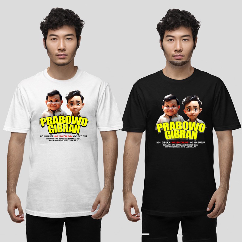 Jual Kaos Prabowo Gibran Coblos | Shopee Indonesia