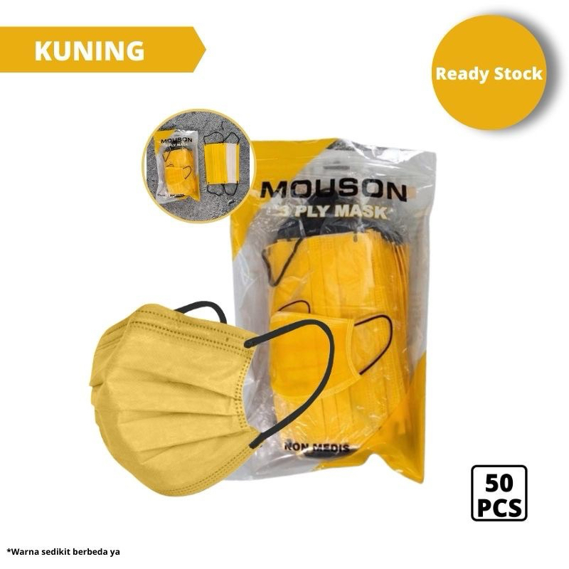 Jual Masker 3ply isi 50pcs / Face mask / Disposable mask / Masker 3ply ...