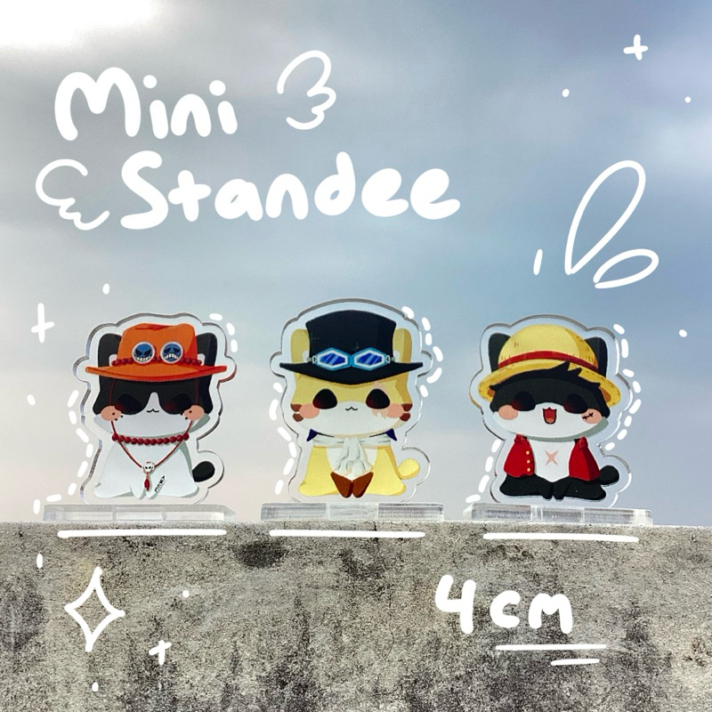 Jual lilzee One Piece Mini Standee & Keychain | Luffy, Zoro, Sanji, Ace ...