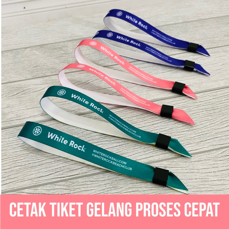 Jual CETAK TIKET GELANG COSTUM 1 SISI MURAH KUALITAS MEWAH | CETAK ...