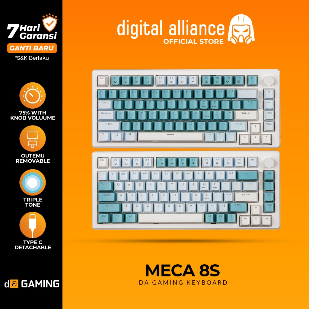 Jual Keyboard Gaming Digital Alliance Mechanical Oetemu Removable ...