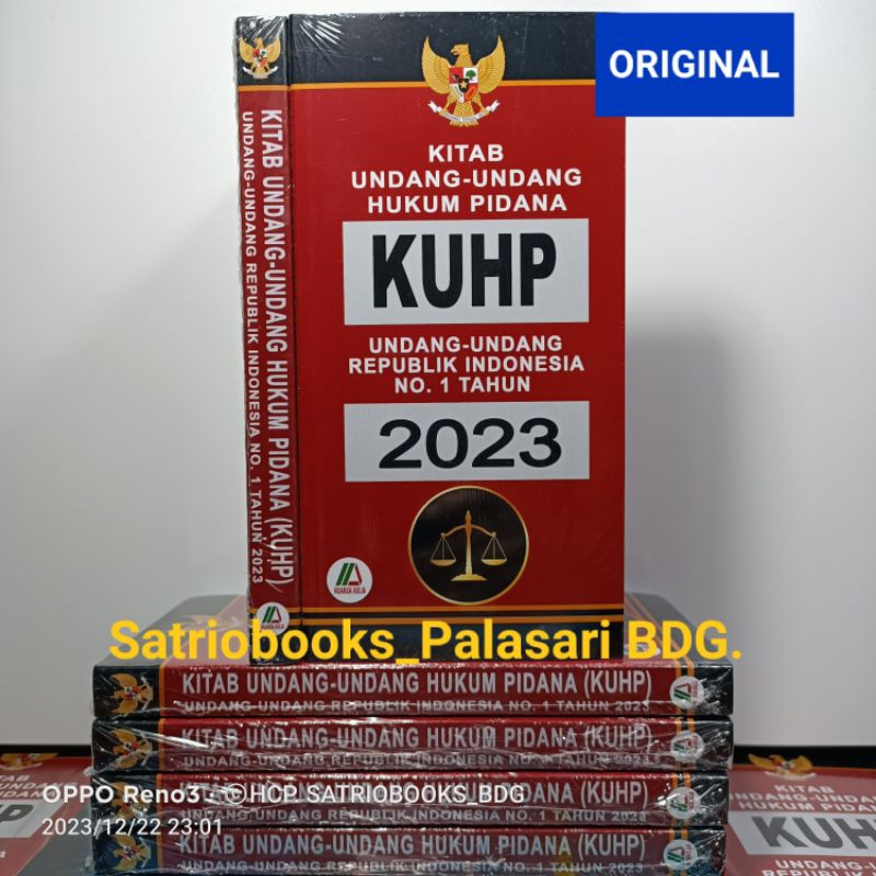 Jual BUKU KUHP 2023 KITAB UNDANG UNDANG HUKUM PIDANA. KUHP 2023. ORIGINAL | Shopee Indonesia