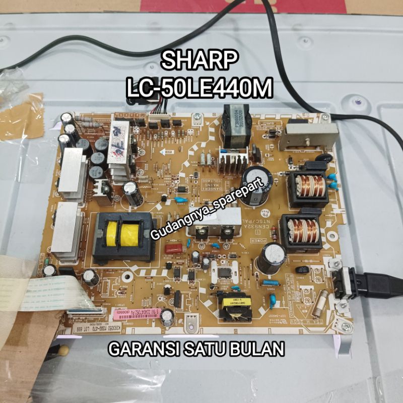 Jual PSU REGULATOR SHARP LC-50LE440M LC 50LE440M POWER SUPPLY MESIN TV ...