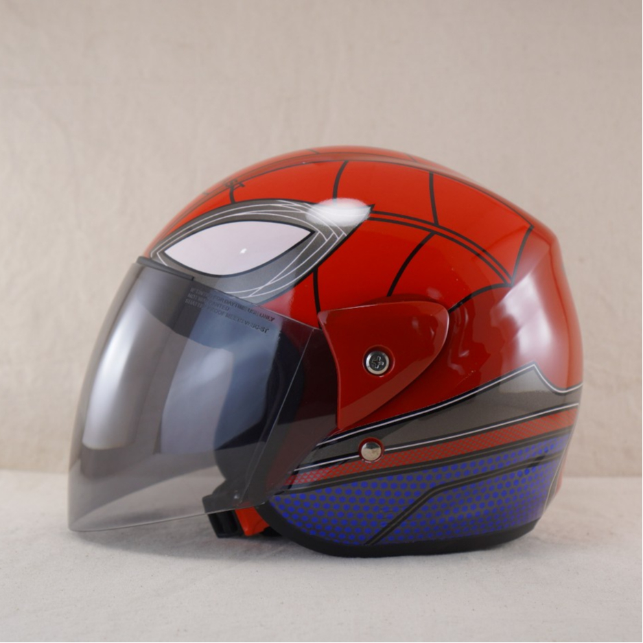 Jual Helm Anak Bagus Karakter Kartun Motif Spiderman Kop Lucu SNI ...