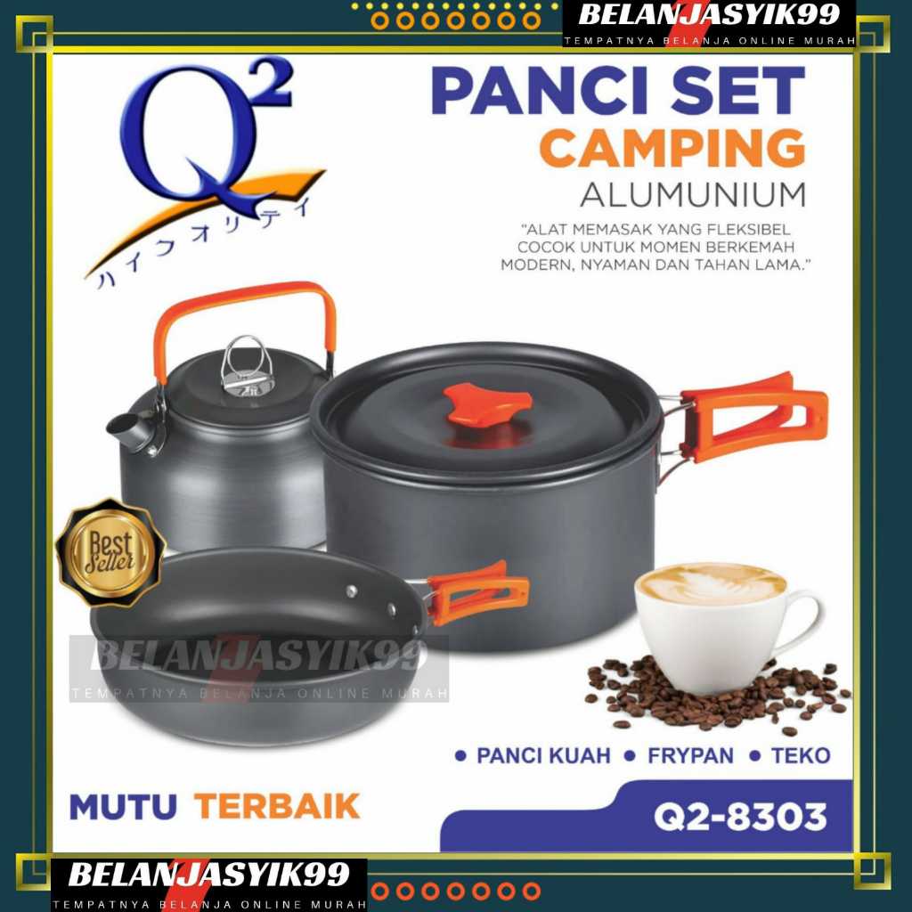 Jual PANCI SET CAMPING Q2-8303 / PANCI SET CAMPING ALUMUNIUM Q2 8303 ...
