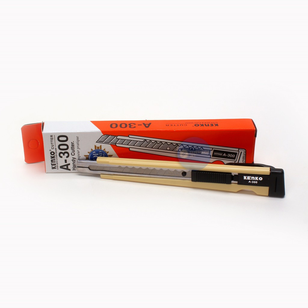 Jual Cutter Kenko Kecil A300 A-300 Auto Lock | Shopee Indonesia