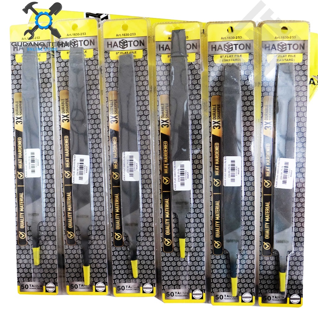 Jual Kikir Flat Gepeng 8" 10" 12" Kasar Halus HASSTON PROHEX / Kikir ...