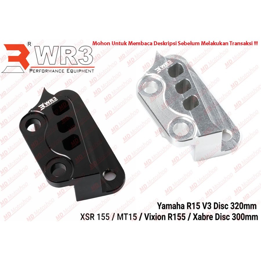 Jual Breket WR3 Kaliper Depan 4P R15V3 XSR 155 MT15 300 320mm | Shopee Indonesia