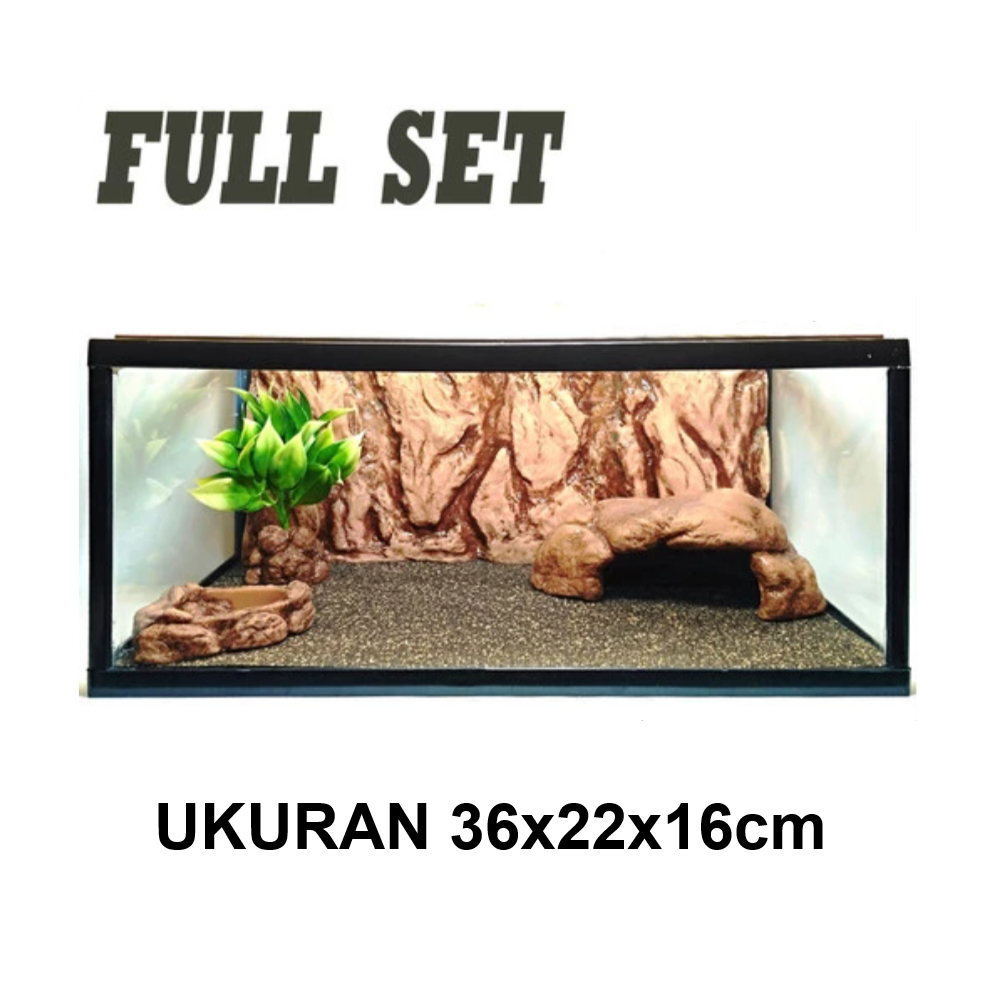 Jual Terrarium Gex Akuarium Nikita Ukuran M 36x22x16cm Bekas | Shopee Indonesia
