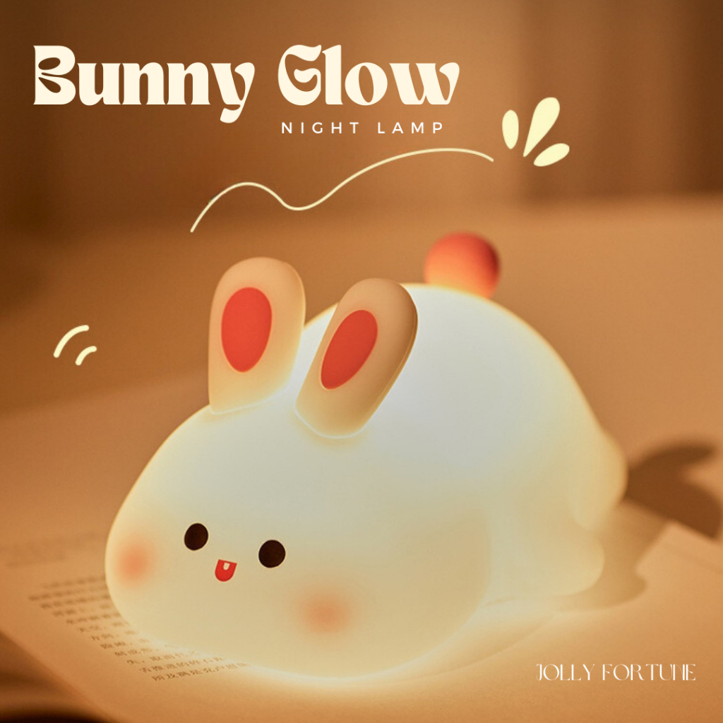 Jual JOLLY FORTUNE - Lampu Tidur Silikon LED Bunny Glow Night Light ...