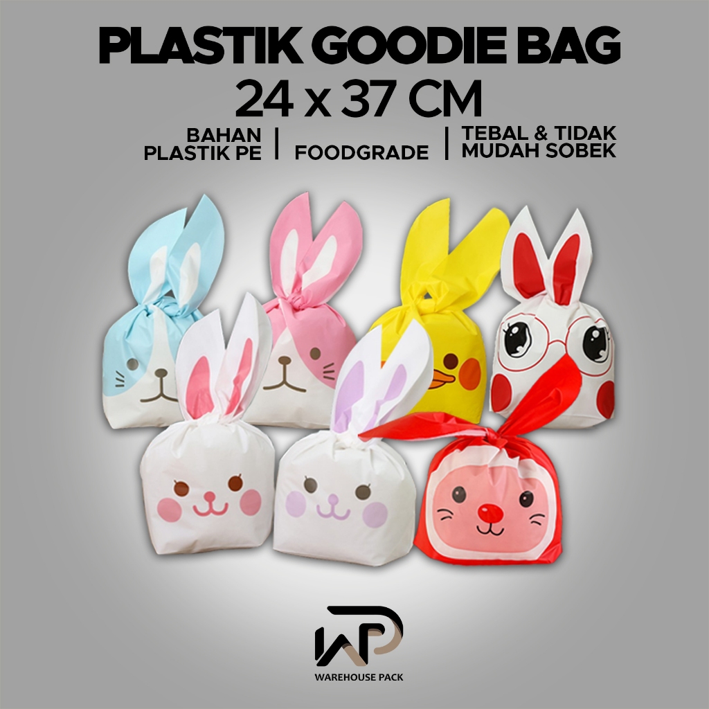 Jual ( 10 Pcs ) Plastik Goodie Bag Karakter Besar 24 x 37 | Kemasan ...