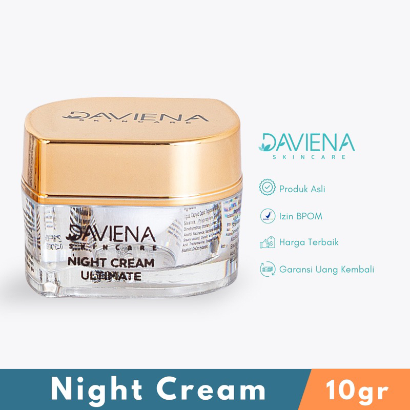 Jual DAVIENA SKINCARE NIGHT CREAM GOLD | Shopee Indonesia