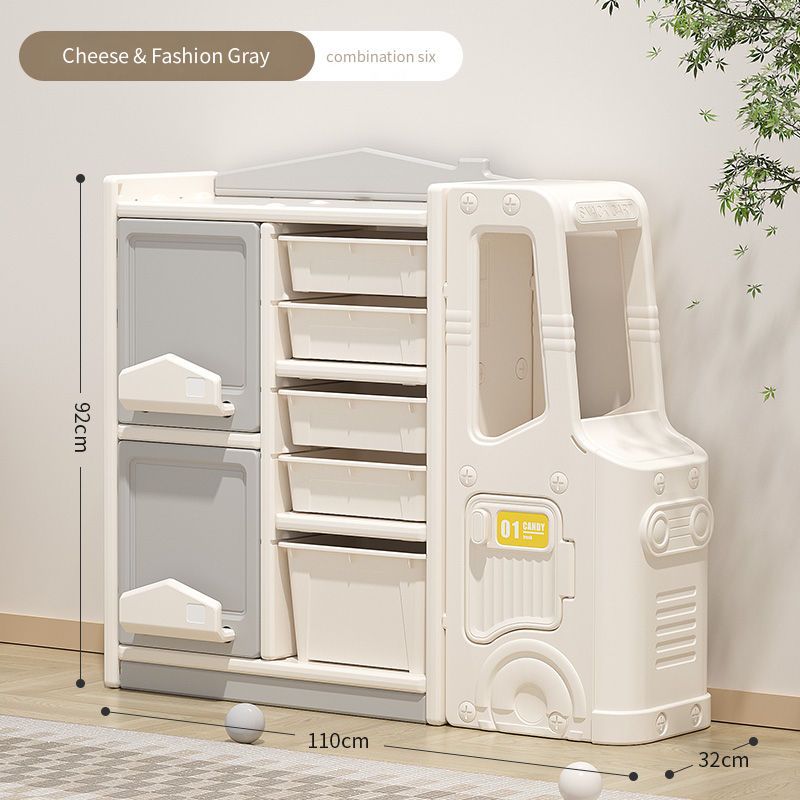 Jual rak mainan New Bus Storage Cabinet + Drawing board CTTS - 489 ...