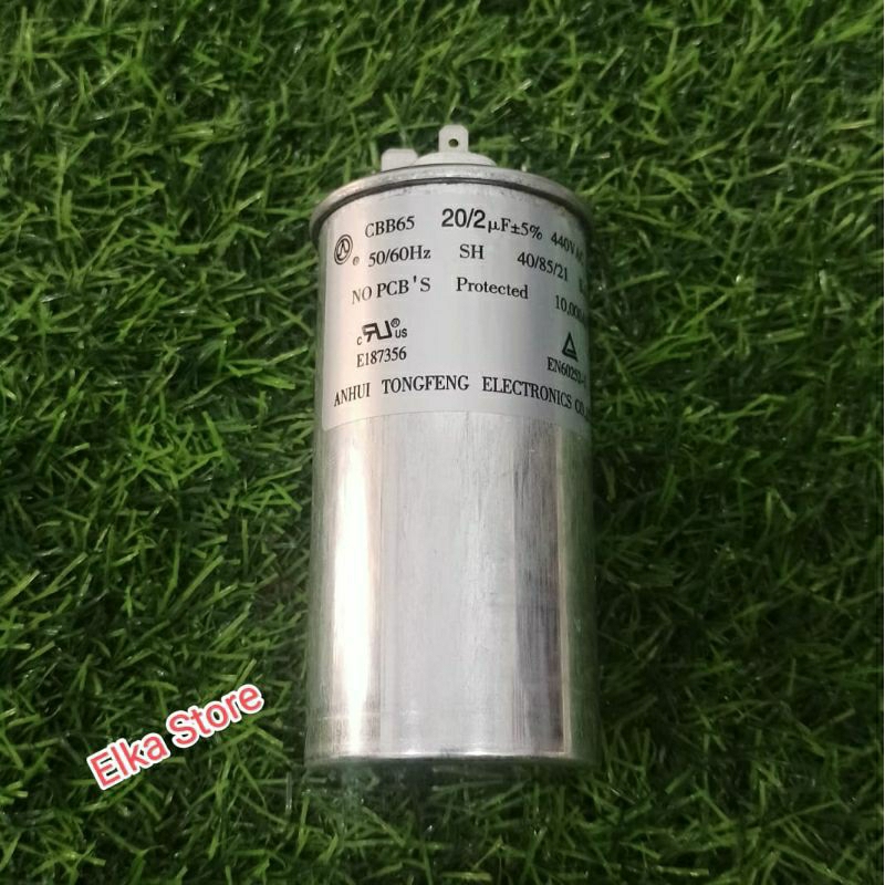 Jual Kapasitor Capacitor 20 uF + 2 uF Outdoor AC Panasonic Original | Shopee Indonesia