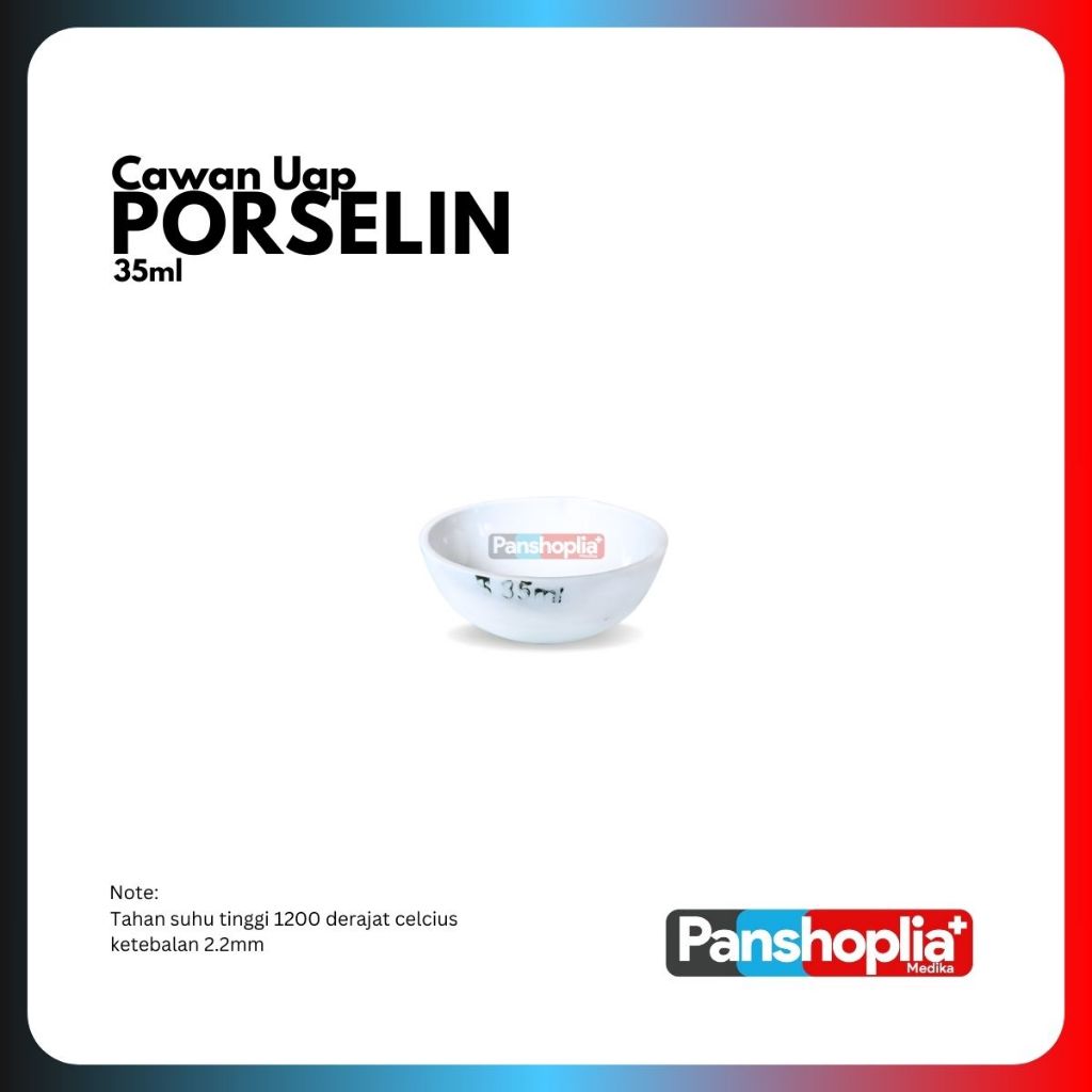 Jual Cawan Porselin 35ml Evaporating Dish Cawan Penguap 35 ml | Shopee ...