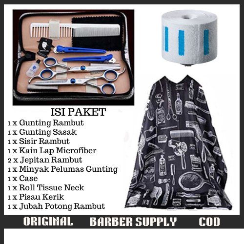 Jual [Cod] Paket Alat Cukur Rambut Gunting Rambut Gunting Sasak Set Potong Rambut Lengkap Salon ...