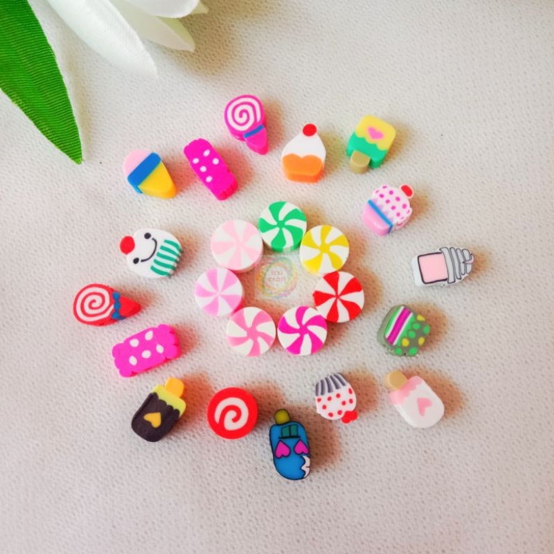 Jual manik polymer karet dessert cansy cake lolipop ice cream | Shopee ...