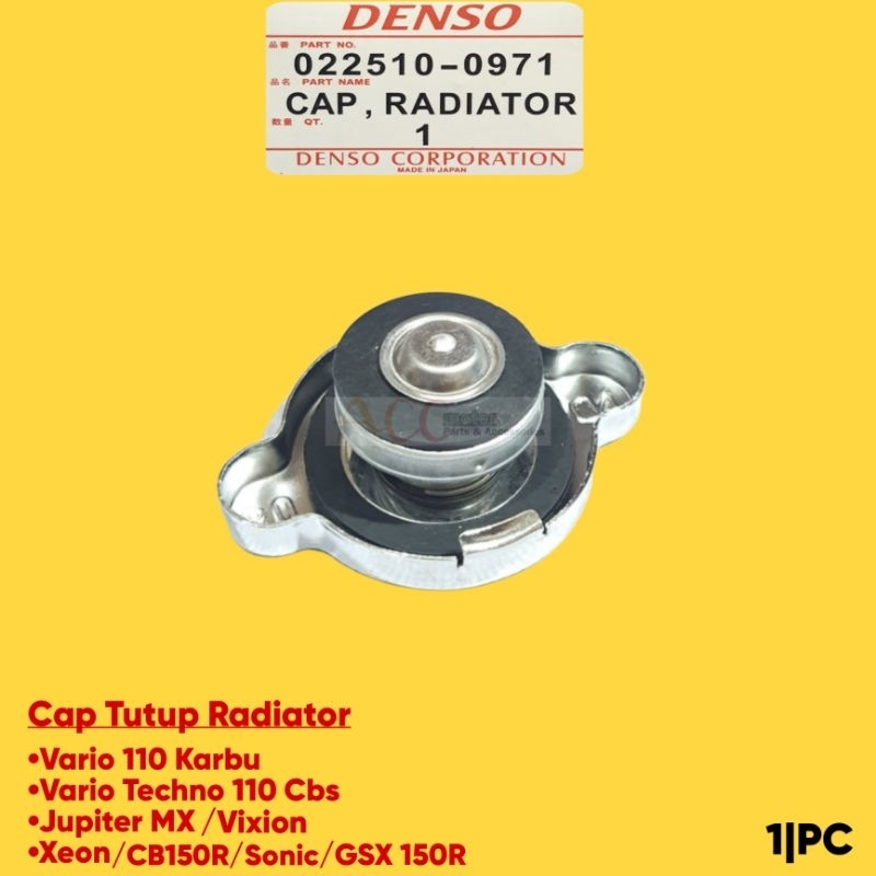 Jual CAP TUTUP RADIATOR DENSO VARIO 110 KARBU/JUPITER MX/VIXION/CB150R ...