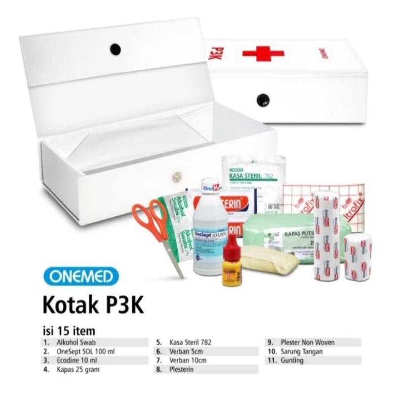 Jual Set Kotak P3K + Isi Lengkap OneMed Original/ PPPK Mobil Motor ...
