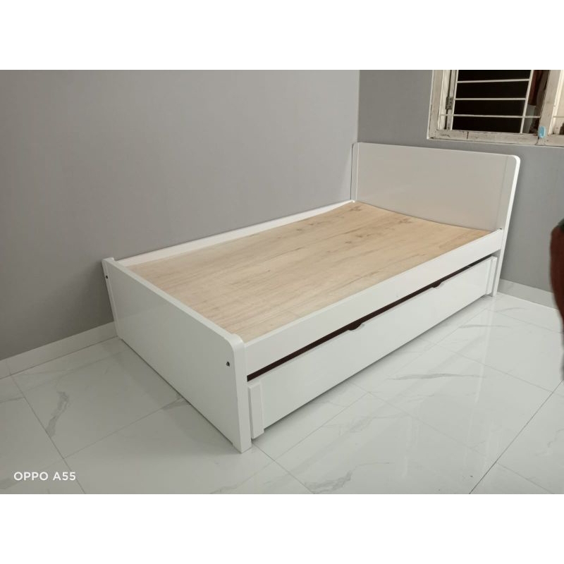 Jual ranjang dipan tempat tidur ukuran 100x200 ducco white super ...