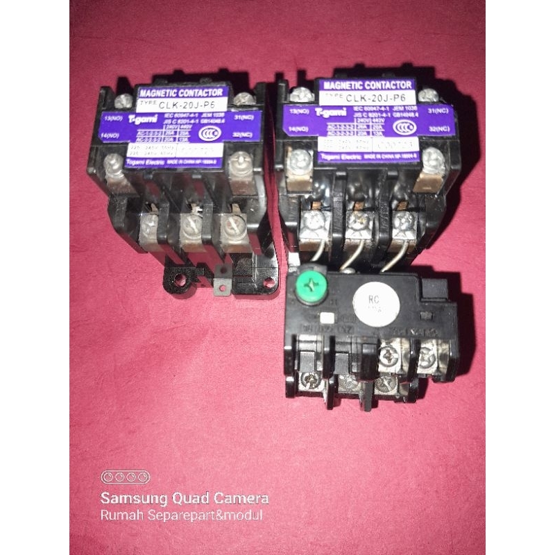 Jual MAGNETIC CONTACTOR CLK-20J-P6 SET OVERLOAD 10A 220V-380V | Shopee ...